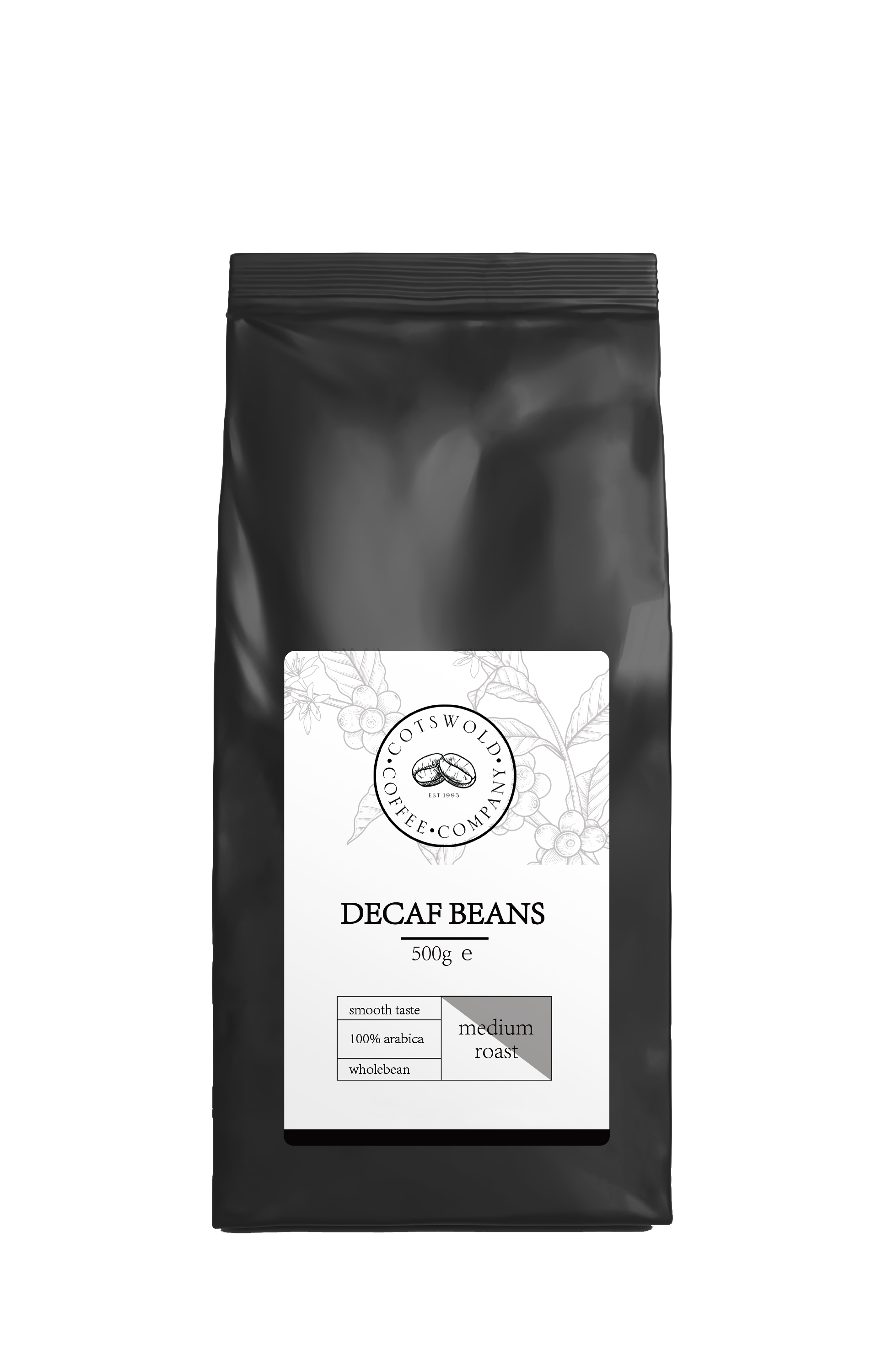 Cotswold Coffee Decaf Coffee Beans 500g & Cotswold Coffee Company